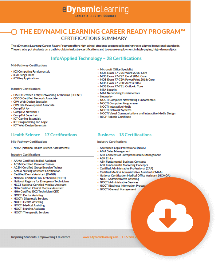 Industry Certifications - eDynamic Learning